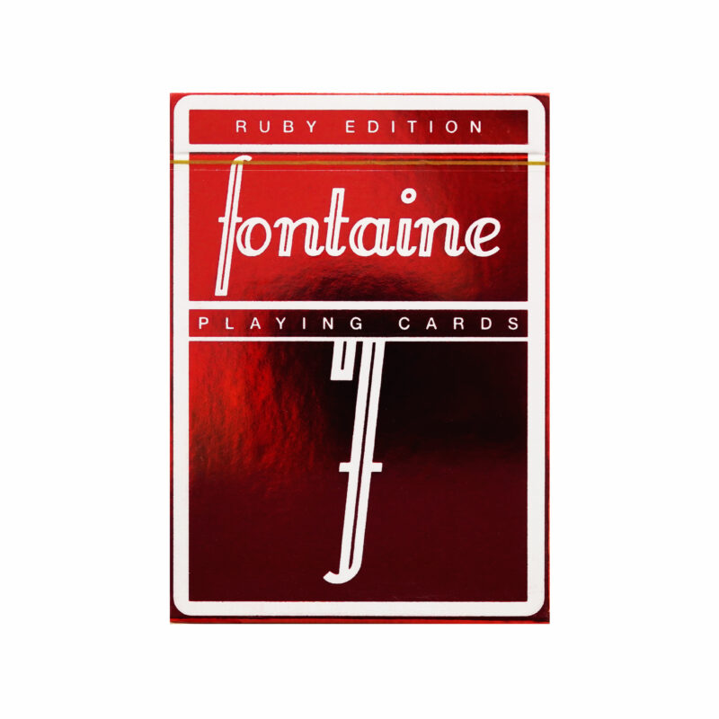 Fontaine Ruby Foil Playing Cards - Cards District