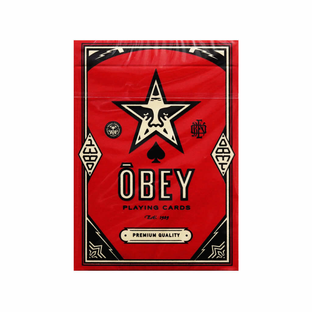 Obey Red Edition Playing Cards - Cards District